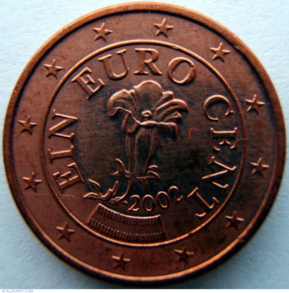 Europe Austria Austria 1 Cent 2002 Euro Roll 50 Coins Europe UNC Europe Austria Austria 1 Cent 2002 Euro Roll 50 Coins Europe UNC