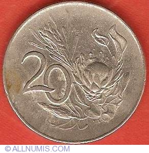 20 Cents 1965 Van Riebeeck, Republic (1961-1970) - South Africa - Coin ...