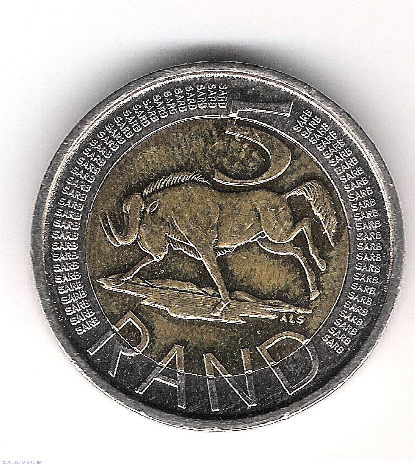 5 Rand 2009 Republica 2001 prezent Africa De Sud Moned 14720
