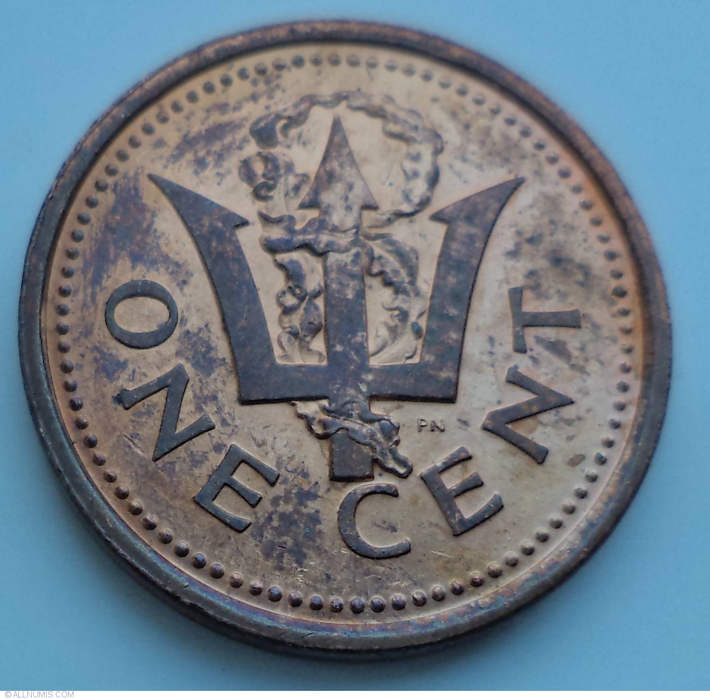 1 Cent 1985 Commonwealth 1973 1990 Barbados Coin 33764 1 Cent 1985 Commonwealth 1973 1990 Barbados Coin 33764