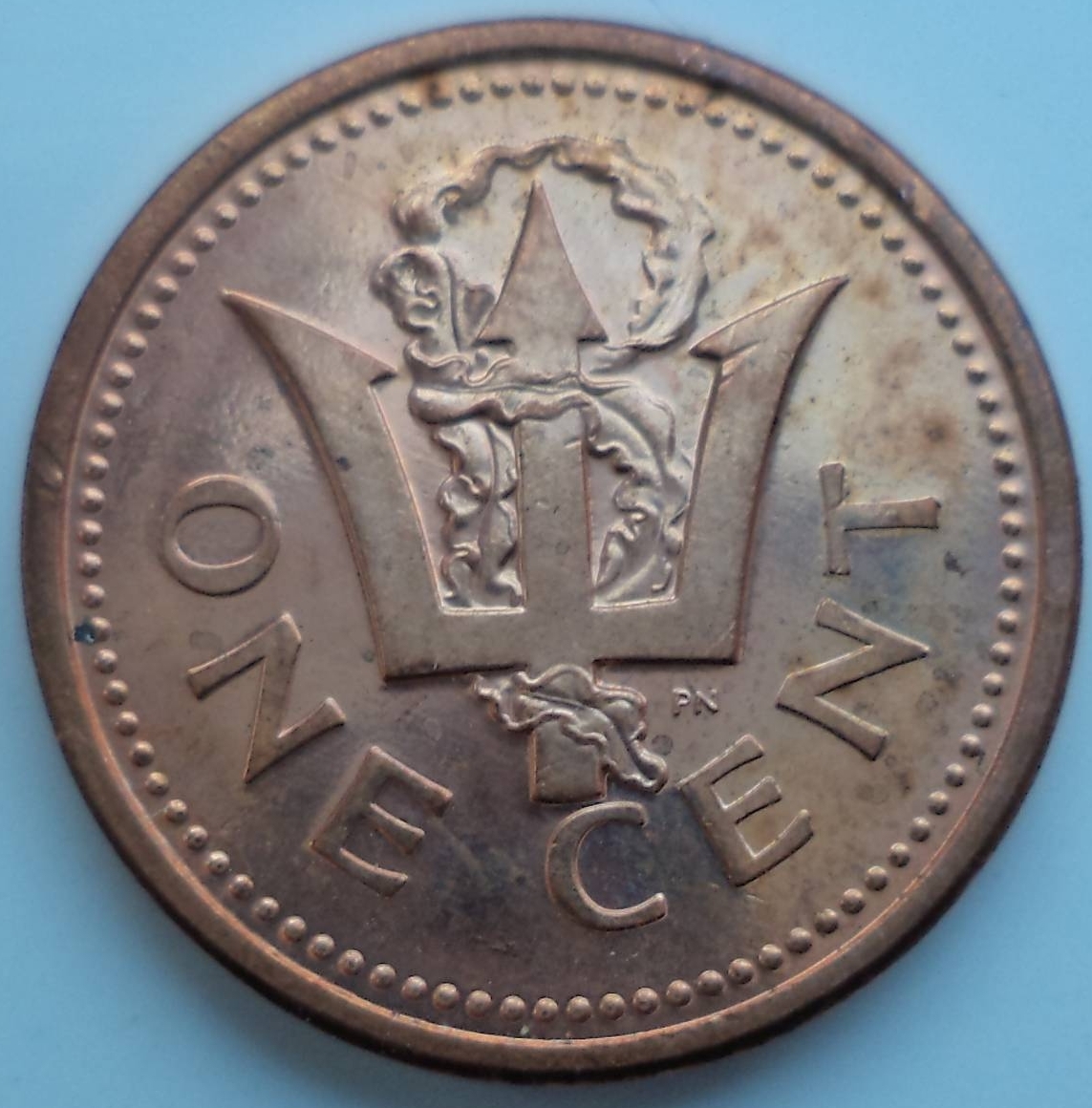 1 Cent 1990 Commonwealth 1973 1990 Barbados Coin 33763 1 Cent 1990 Commonwealth 1973 1990 Barbados Coin 33763