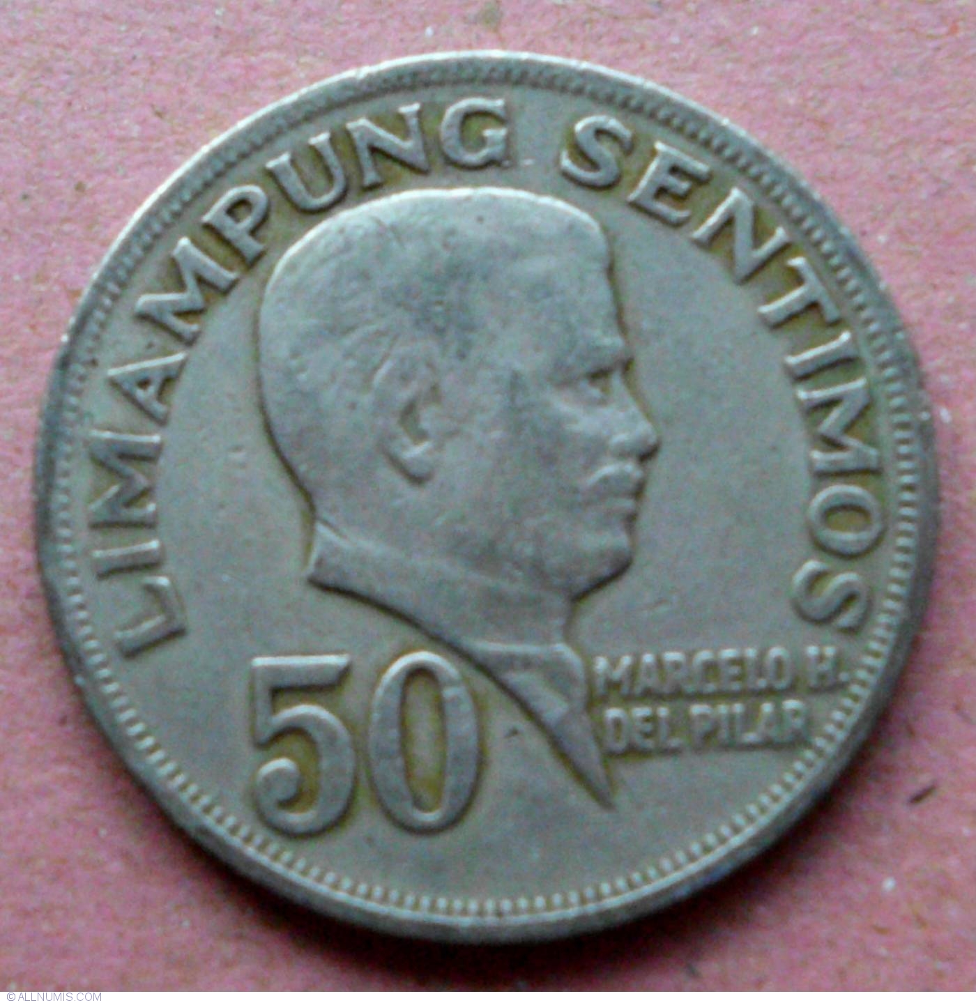 50 Sentimos 1967 Republic 1961 1980 Philippines Coin 18866