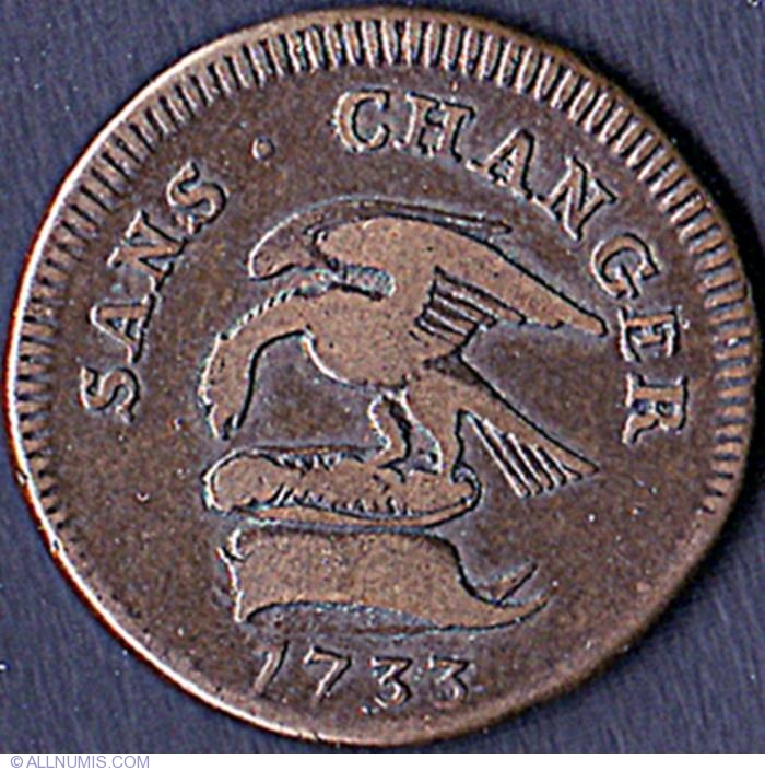 1 Penny 1733, James,10th. Earl of Derby - 1733 - Isle of Man - Coin - 11299