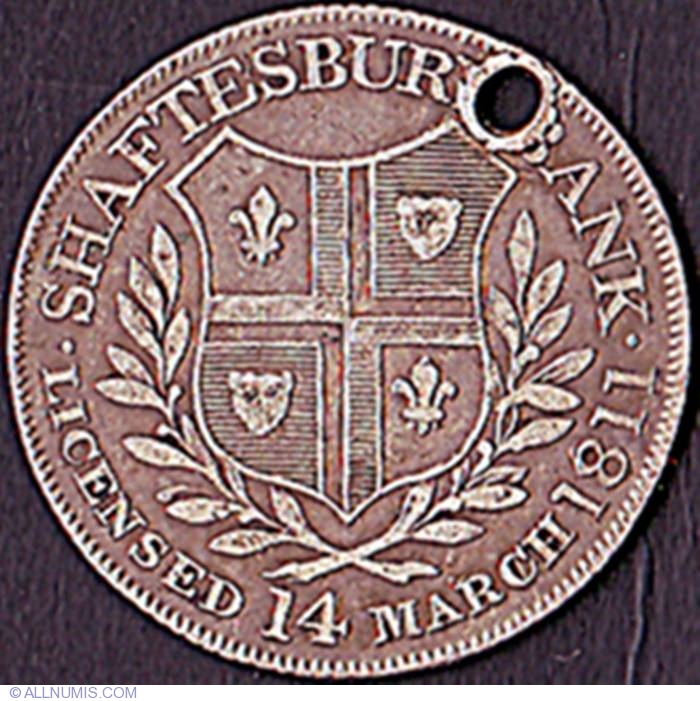 1 Shilling 1811 - Shaftesbury Bank, Currency Tokens (1801-1900 ...